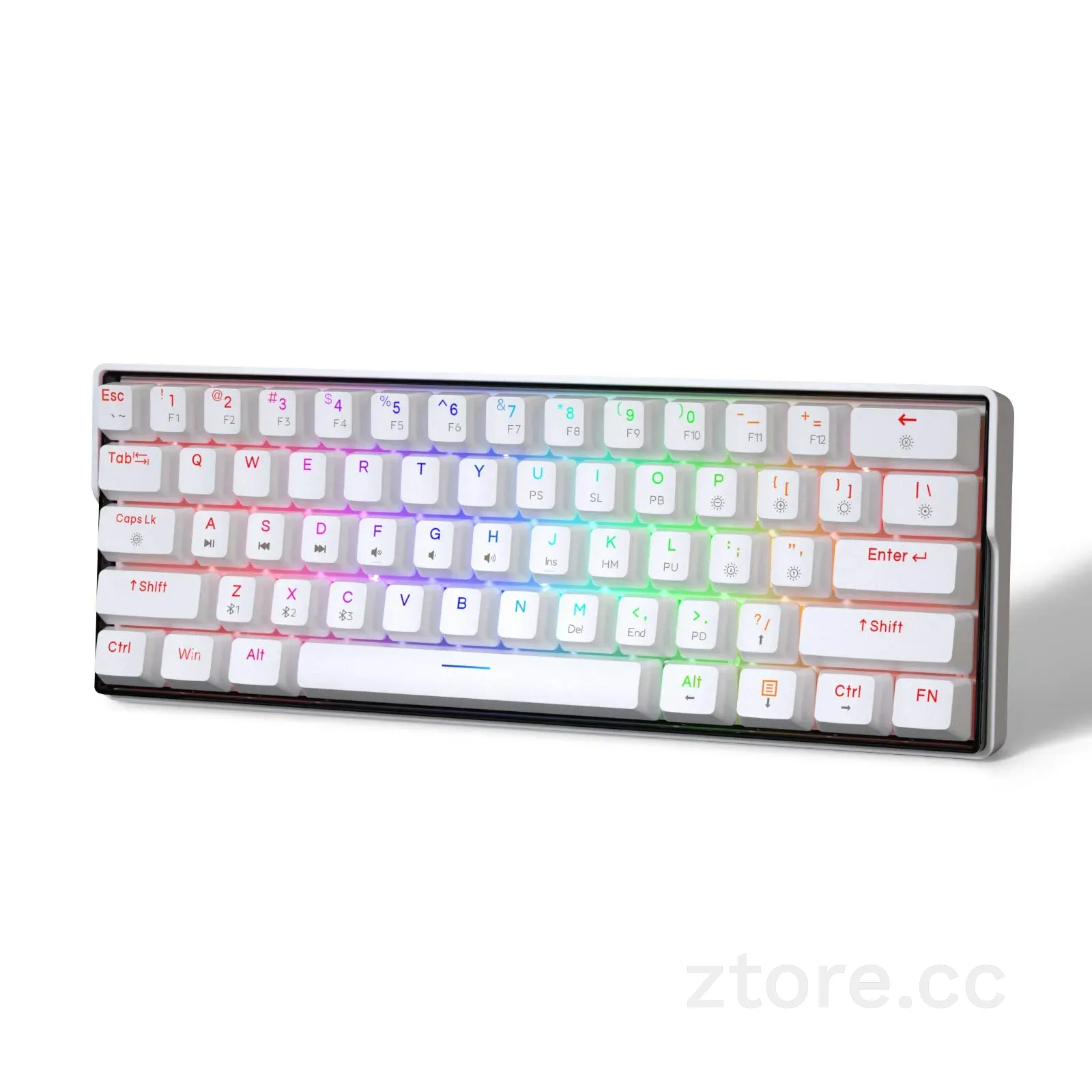 KEMOVE DK61 Wireless 60% Mechanical Gaming Keyboard, Bluetooth 5.1 Hot ...