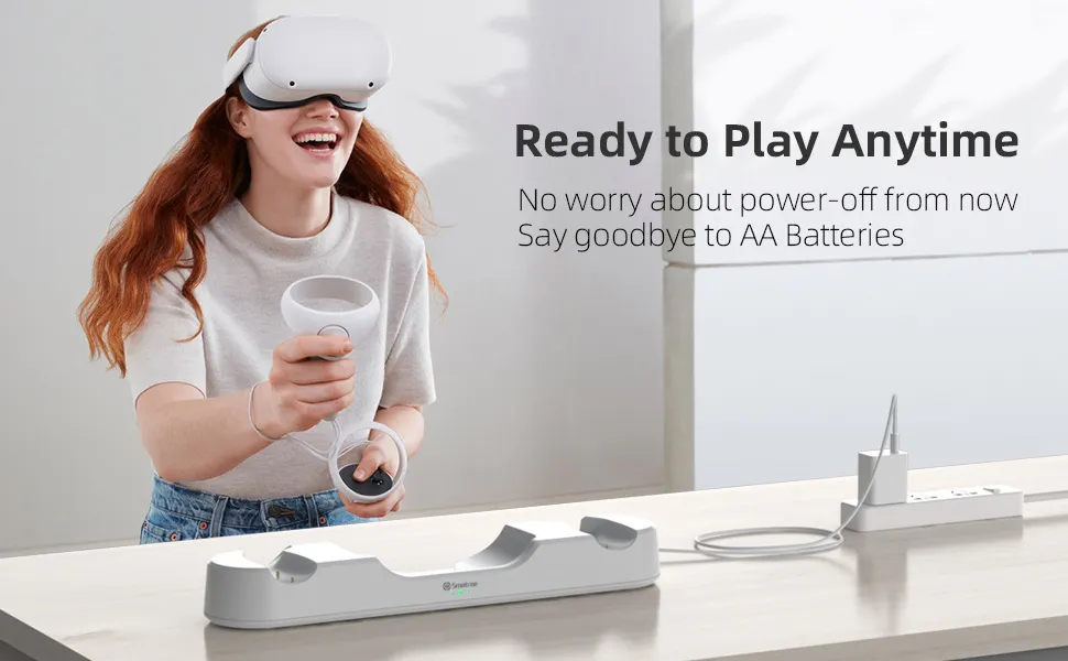 Smatree Charging Dock Compatible for Oculus Quest 2/Meta Quest 2, VR ...